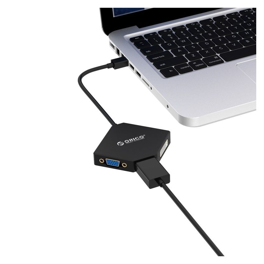 DMP-HDV3 Mini DisplayPort to HDMI+DVI+VGA Adapter