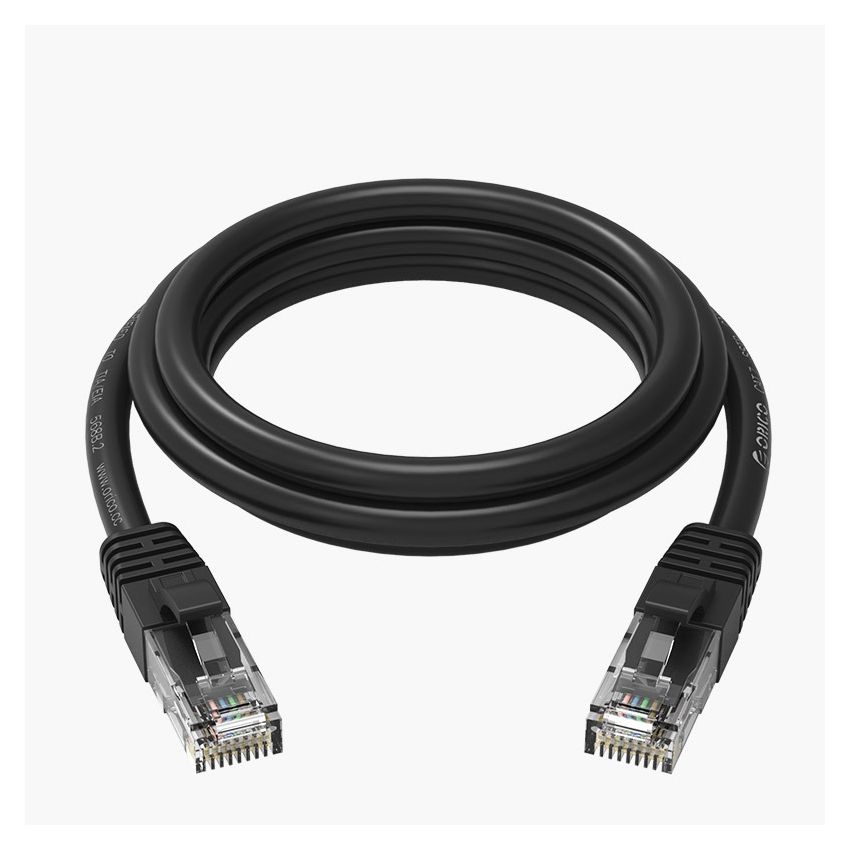 ORICO PUG-C6 CAT6 Flat Gigabit Ethernet Cable 2m Black
